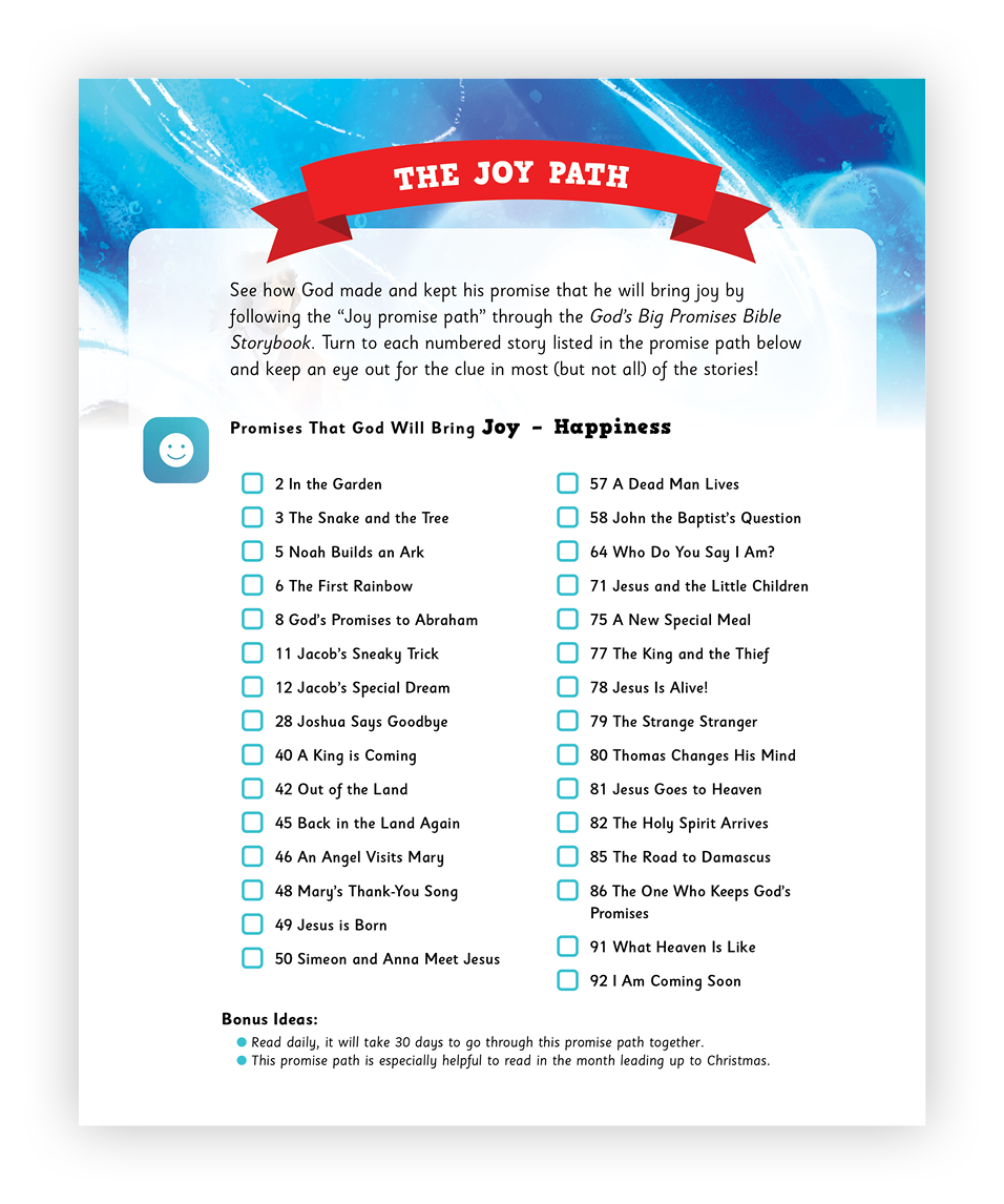 Reading Plan for God's Big Promises Bible Storybook - God's Big ...
