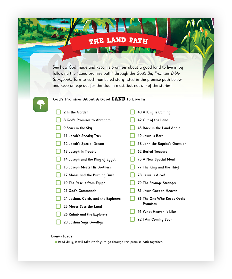 Reading Plan for God's Big Promises Bible Storybook - God's Big ...