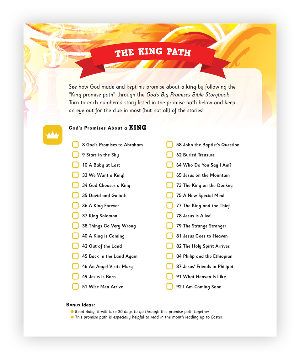 Reading Plan for God's Big Promises Bible Storybook - God's Big ...