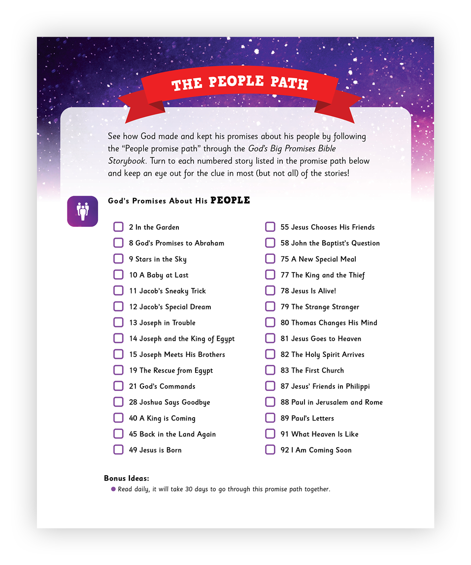 Reading Plan for God's Big Promises Bible Storybook - God's Big ...