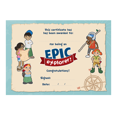 Epic Explorers Certificates (Pack of 10) | The Good Book Company