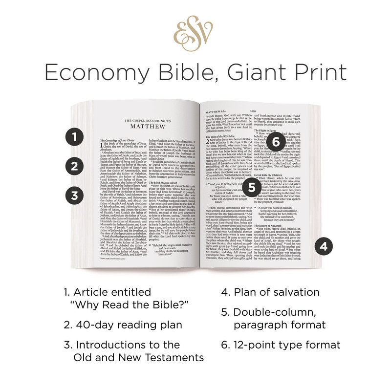 ESV Economy Bible, Giant Print | The Good Book Company
