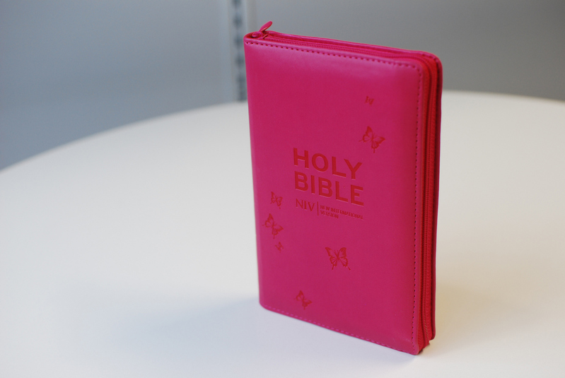 Pink Zip-up Bible (NIV) | The Good Book Company
