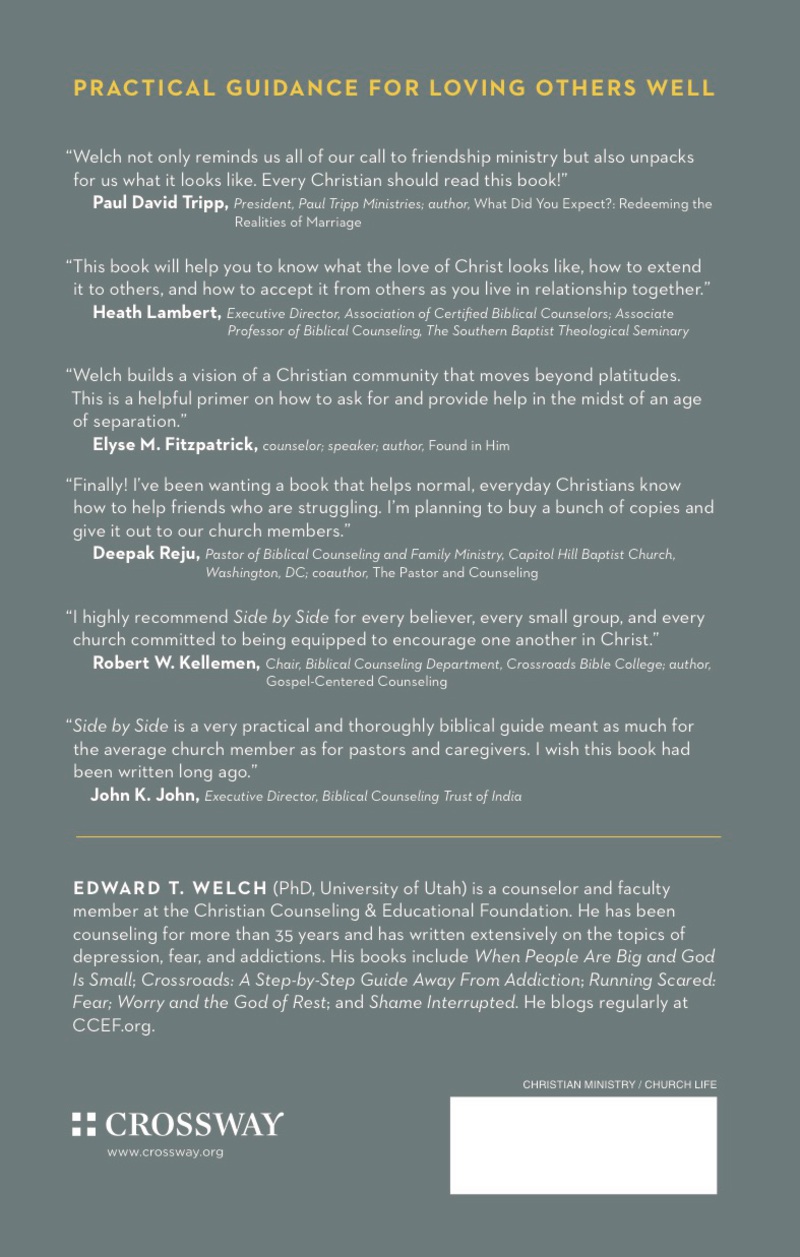 Side by Side - Ed Welch | The Good Book Company